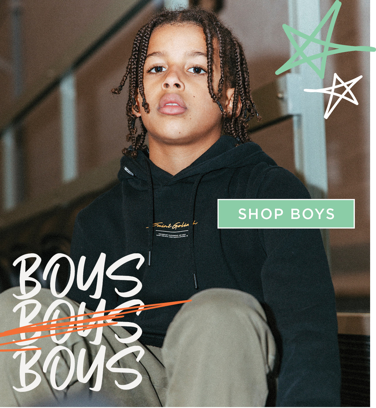 Kids Landing Page - Edge Clothing